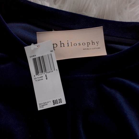 Philosophy | Tops | Nwt Philosophy Velour Bell Sleeve Top | Poshmark